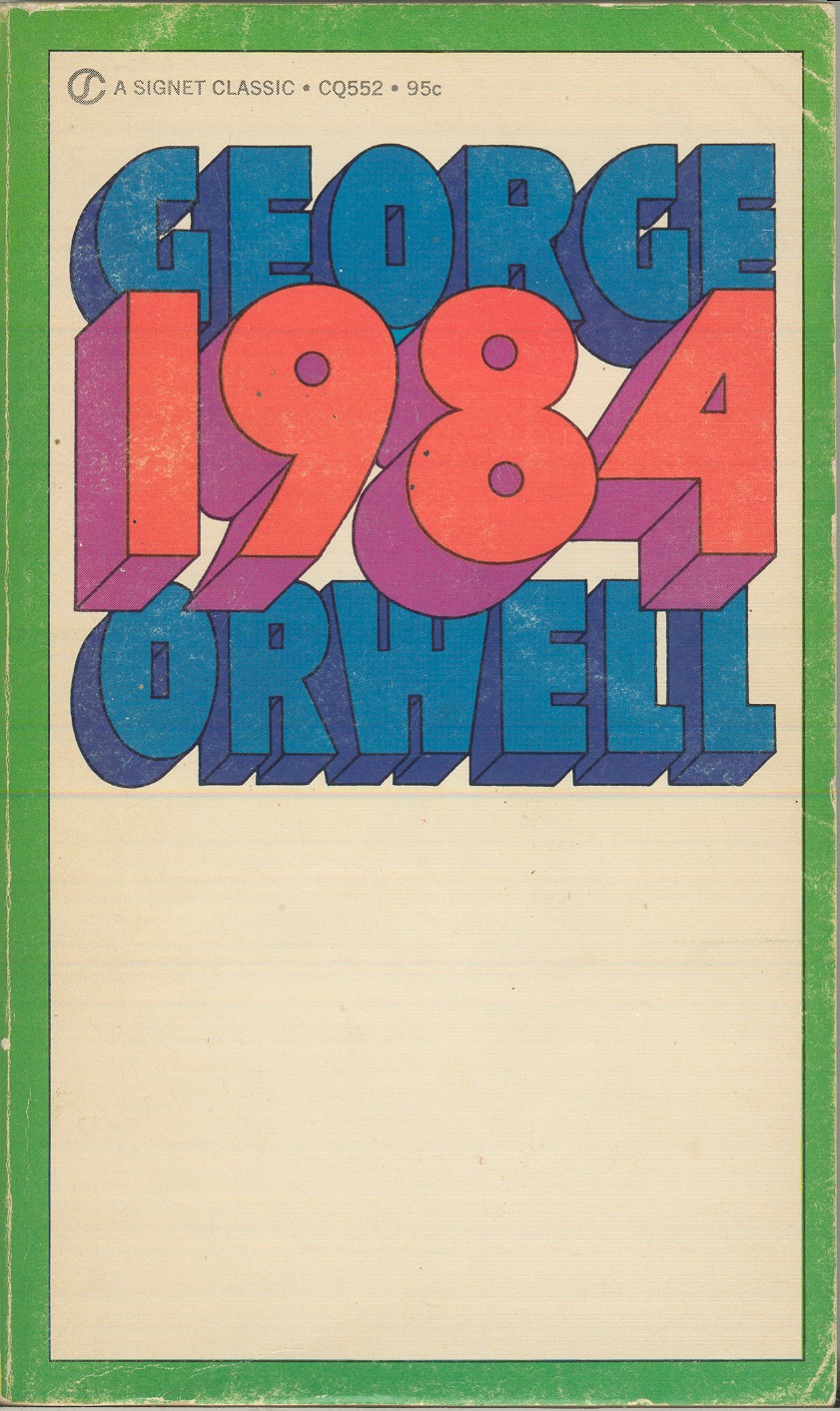 1984 Original Book Cover