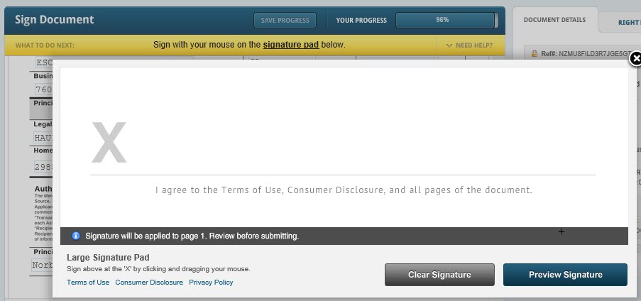 Signing Documents on a Computer using a Mouse – Norbert Haupt